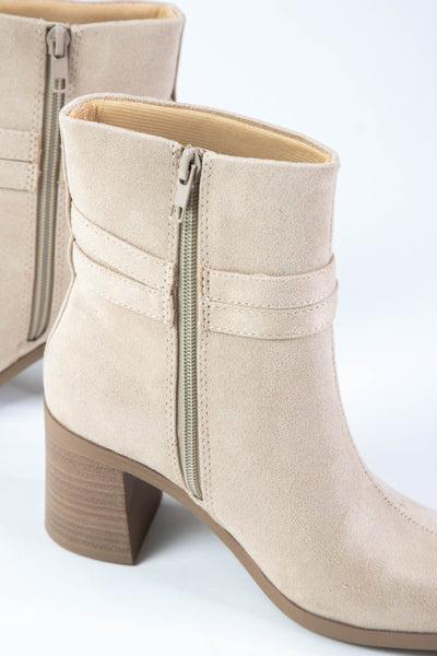 Timmy Wrapped Buckle Dress Bootie, Pale Camel – North & Main Clothing ...