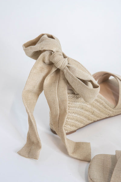 Bonaire Ankle Wrap Jute Wedge, Natural | Coconuts by Matisse – North ...